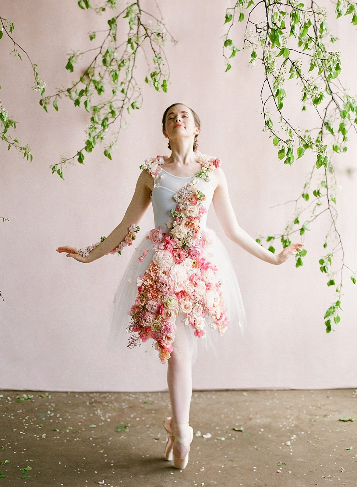 A floral ballerina | Fine art ballet portraits - Abby Grace Blog